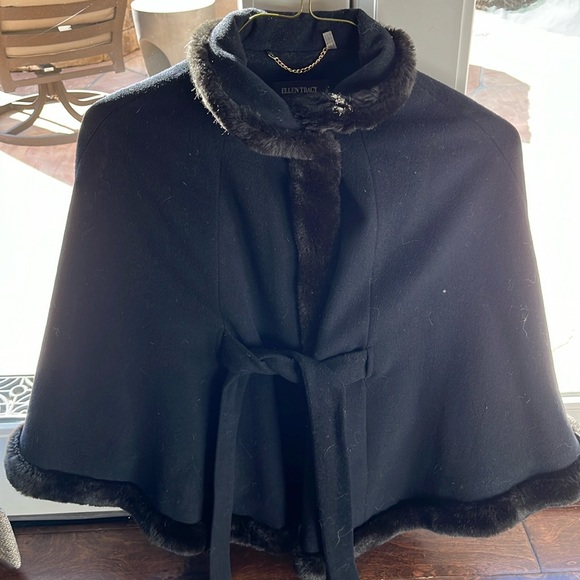 Ellen Tracy | Jackets & Coats | Ellen Tracy Faux Fur Cape Coat | Poshmark